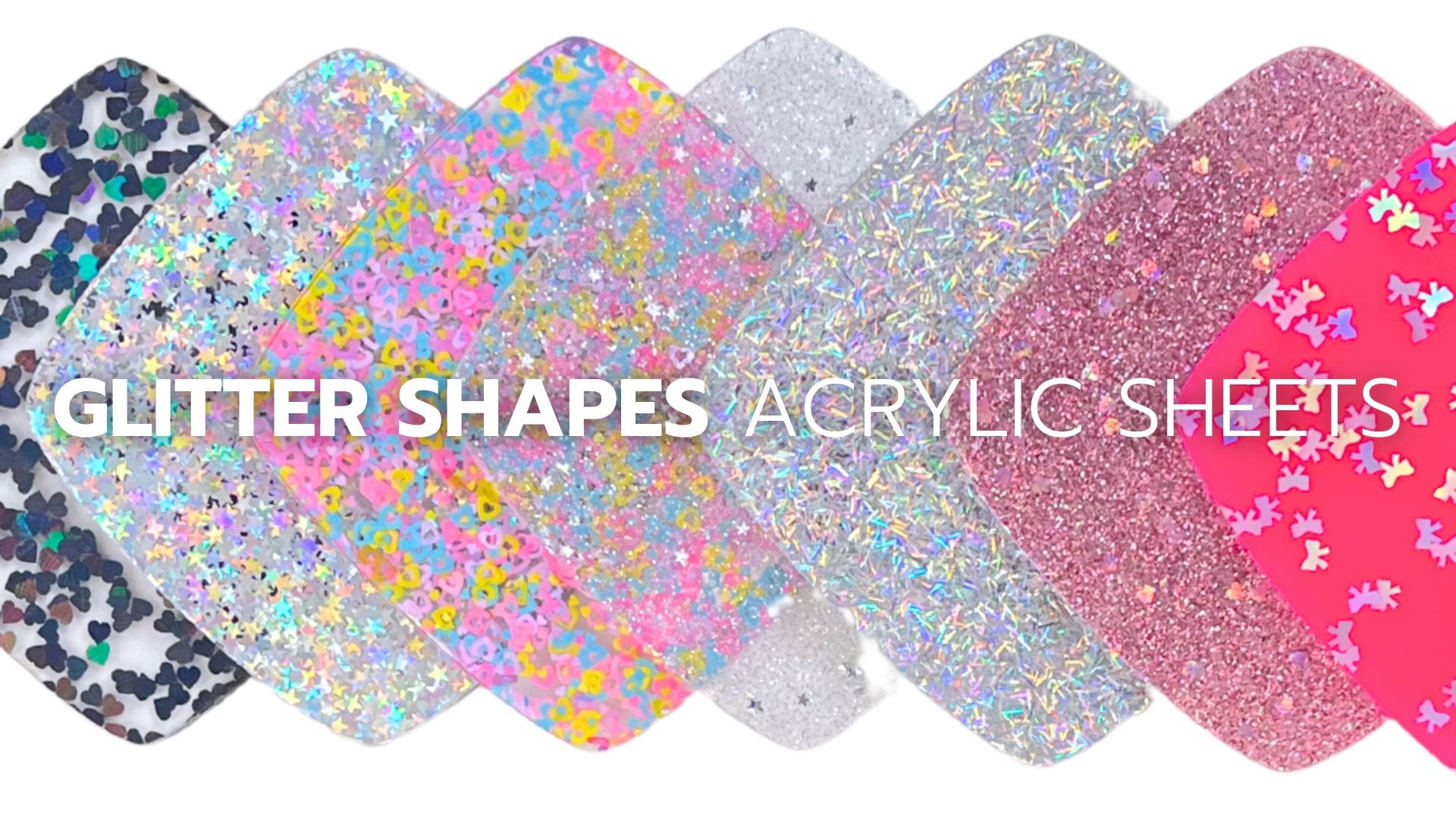 Glitter Shapes Acrylic Sheets – Custom Made Better
