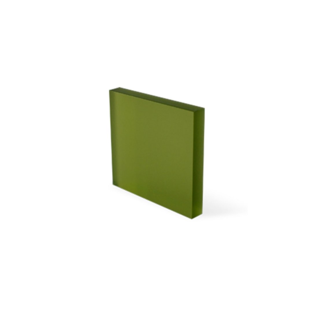 1/4" Frosted Olive Cast Acrylic Sheets | Both Sides Matte – Custom Made ...