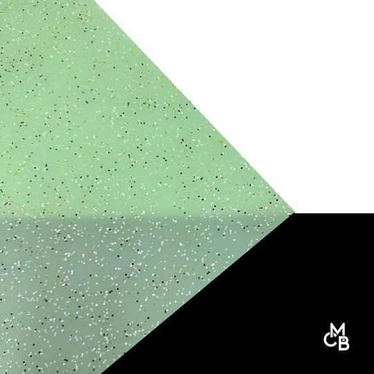 18 Majestic Mint Glitz Glitter Cast Acrylic Sheets Custom Made Better