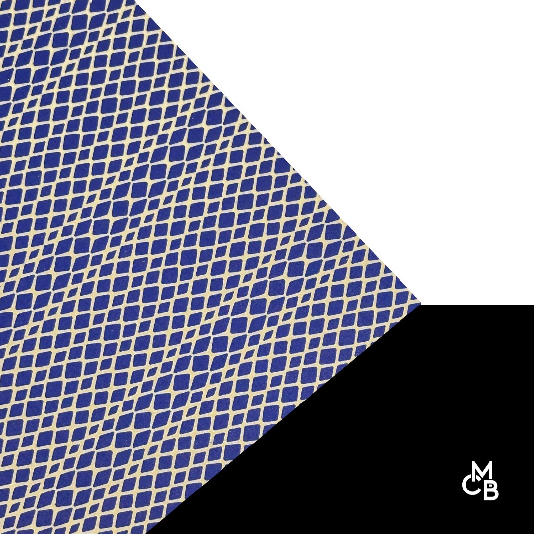 1/8" Blue Snakeskin on Champagne Metallic Pattern Acrylic Sheet CMB PR ...