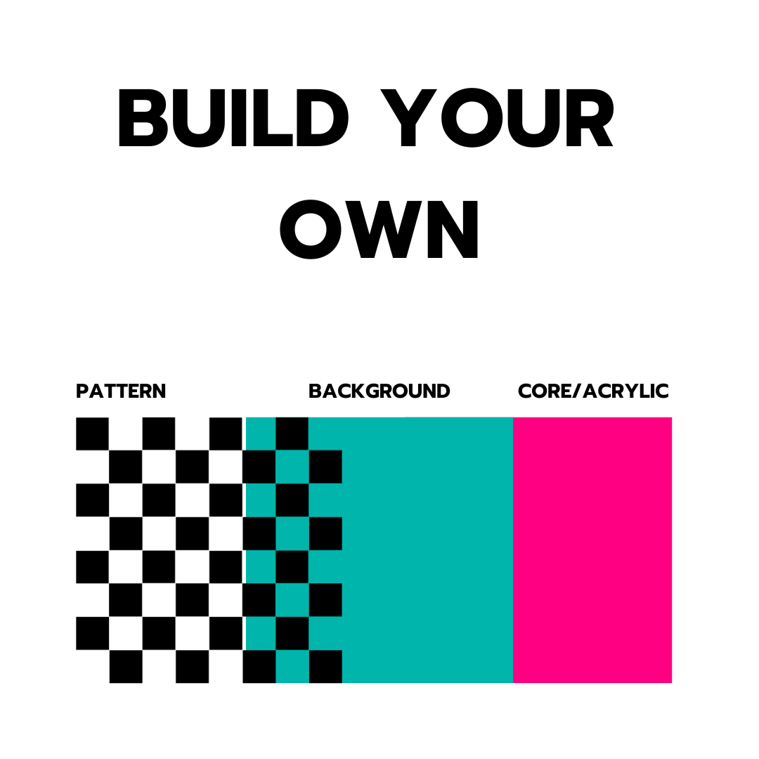 BYO Pattern Acrylic Sheets - Checkered Pattern – Custom Made Better