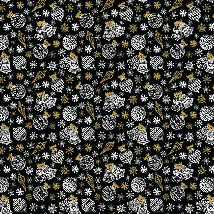 Classy Traditional Christmas Bells Pattern Acrylic Sheets – Custom Made ...