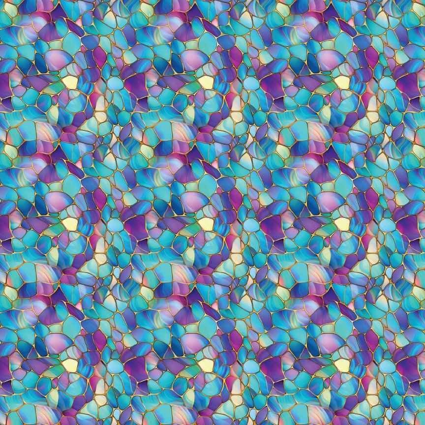 P0724 | Stained Glass Rocks Pattern Acrylic Sheets – Custom Made Better