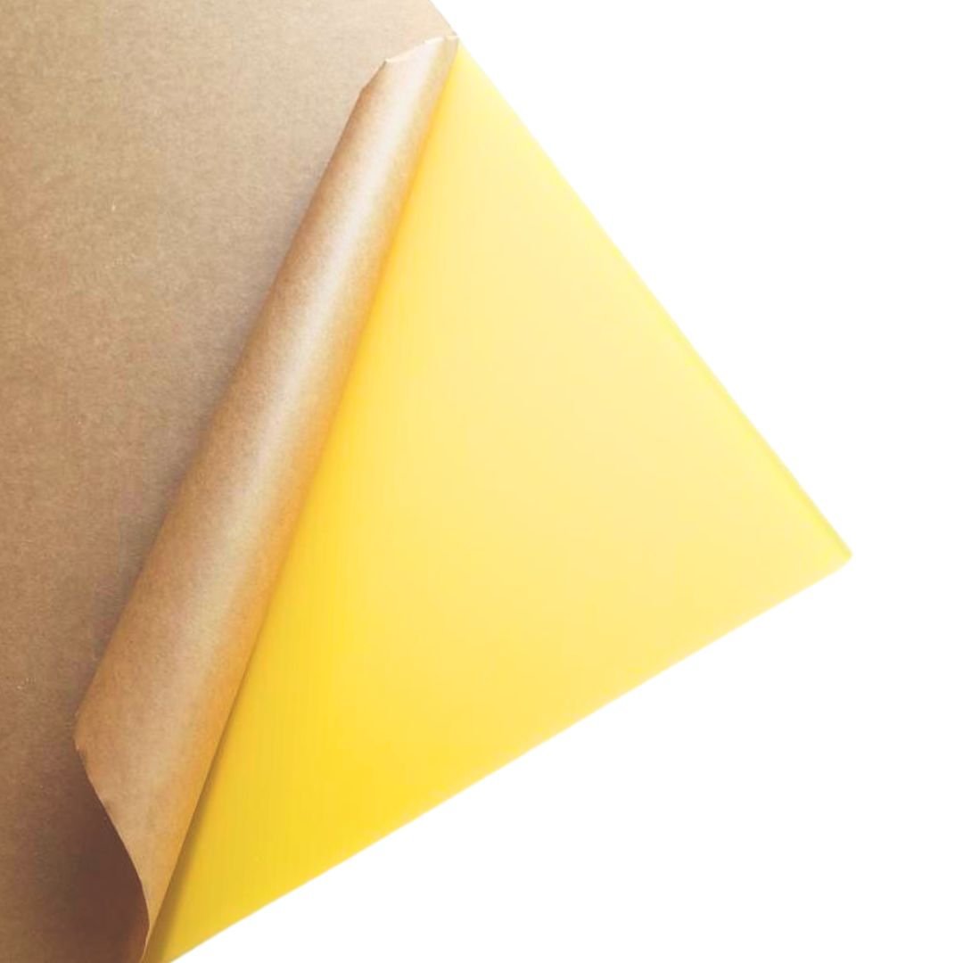 1/8" Frosted Yellow Cast Acrylic Sheets | Matte/Gloss Finish Single Si ...