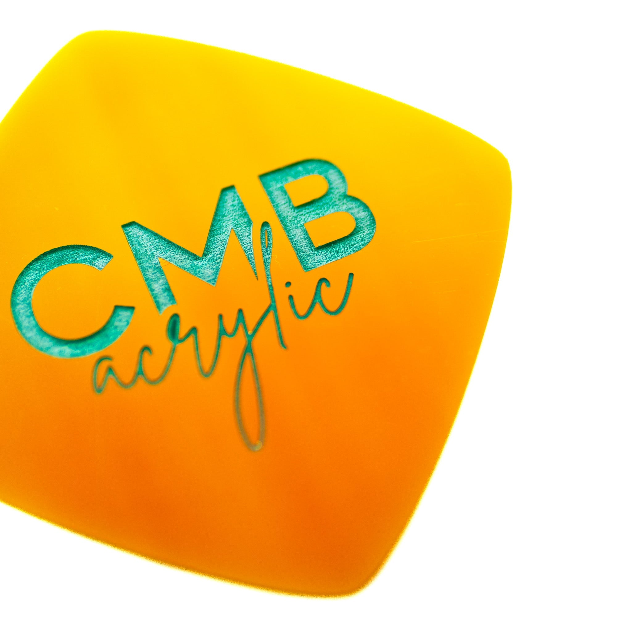 1/8" Iridescent Sunset Series Engraves Green Two Tone Acrylic Sheets – Custom Made Better