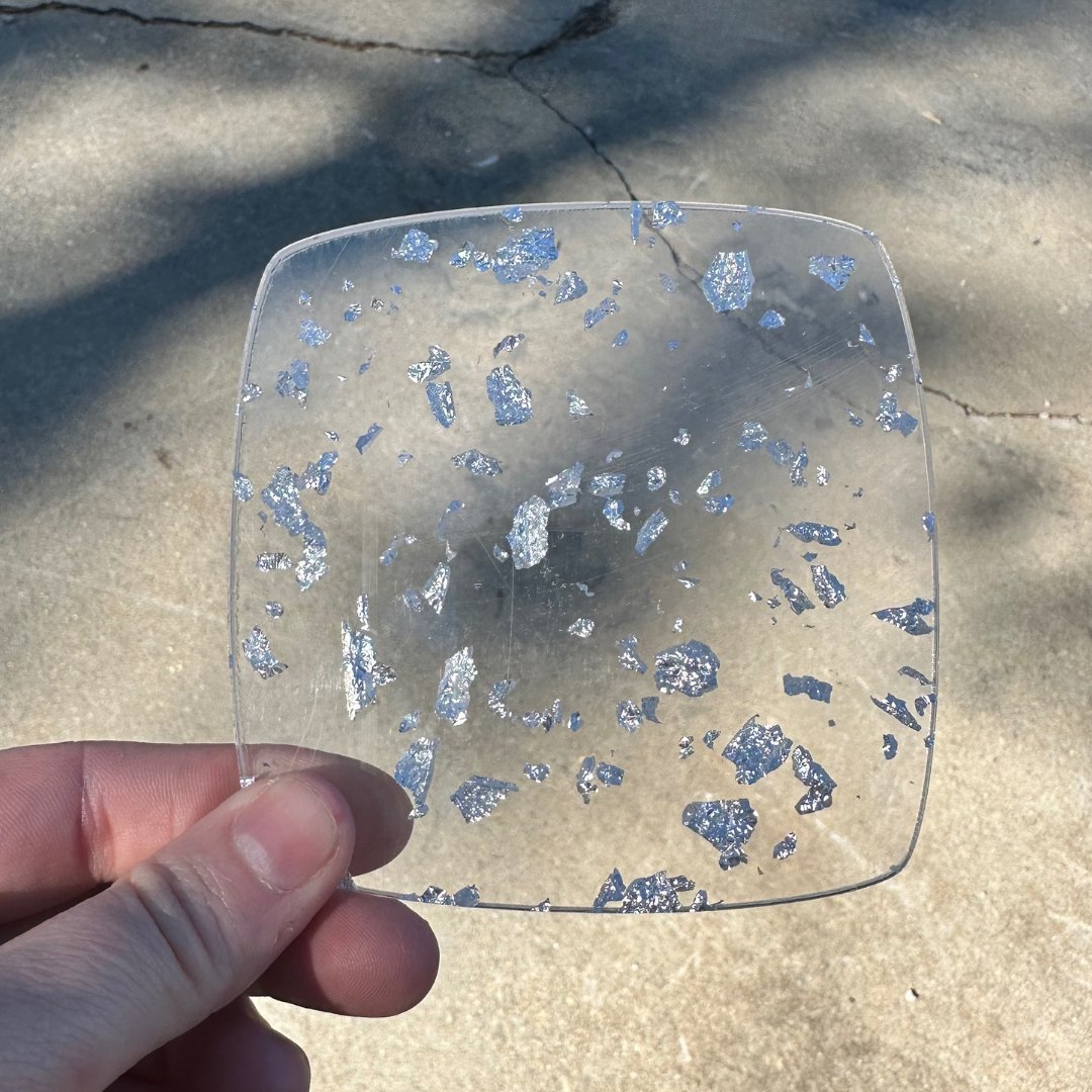 1/8" Silver Metallic Flakes Glitter Cast Acrylic Sheets – Custom Made ...