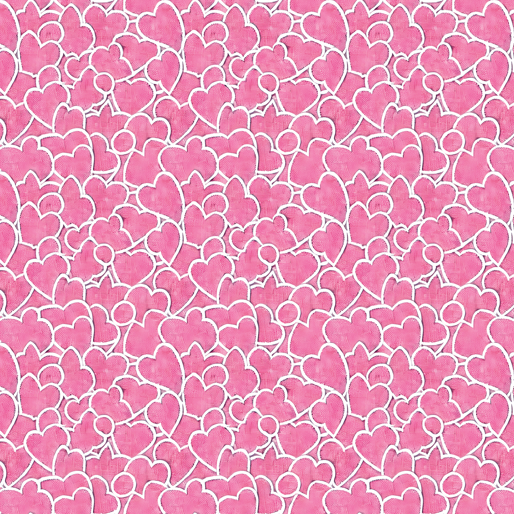 P0084 Battenburg Pink Lace Hearts Pattern Acrylic Sheets Custom