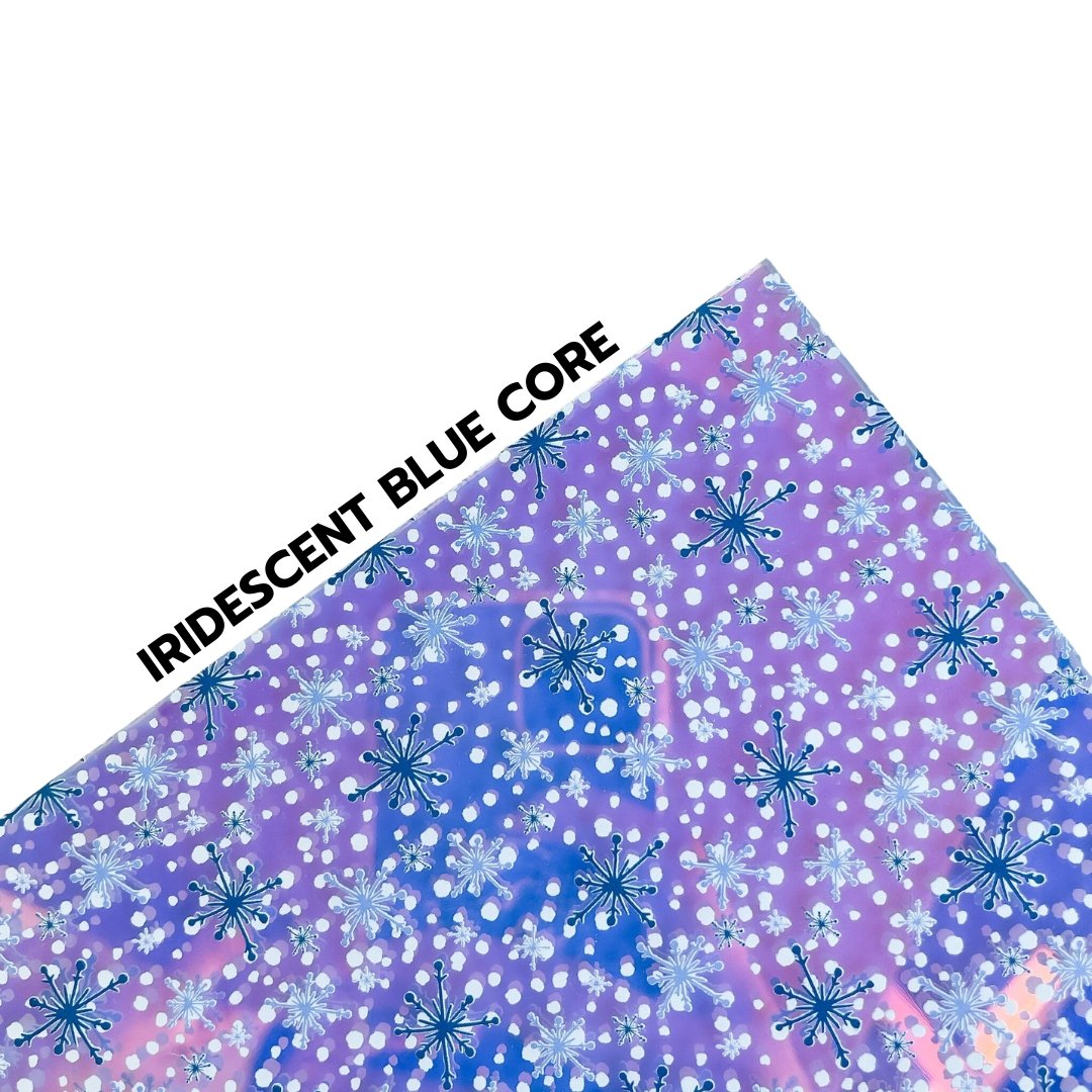Blue Snowflakes Pattern Acrylic Sheet – Custom Made Better