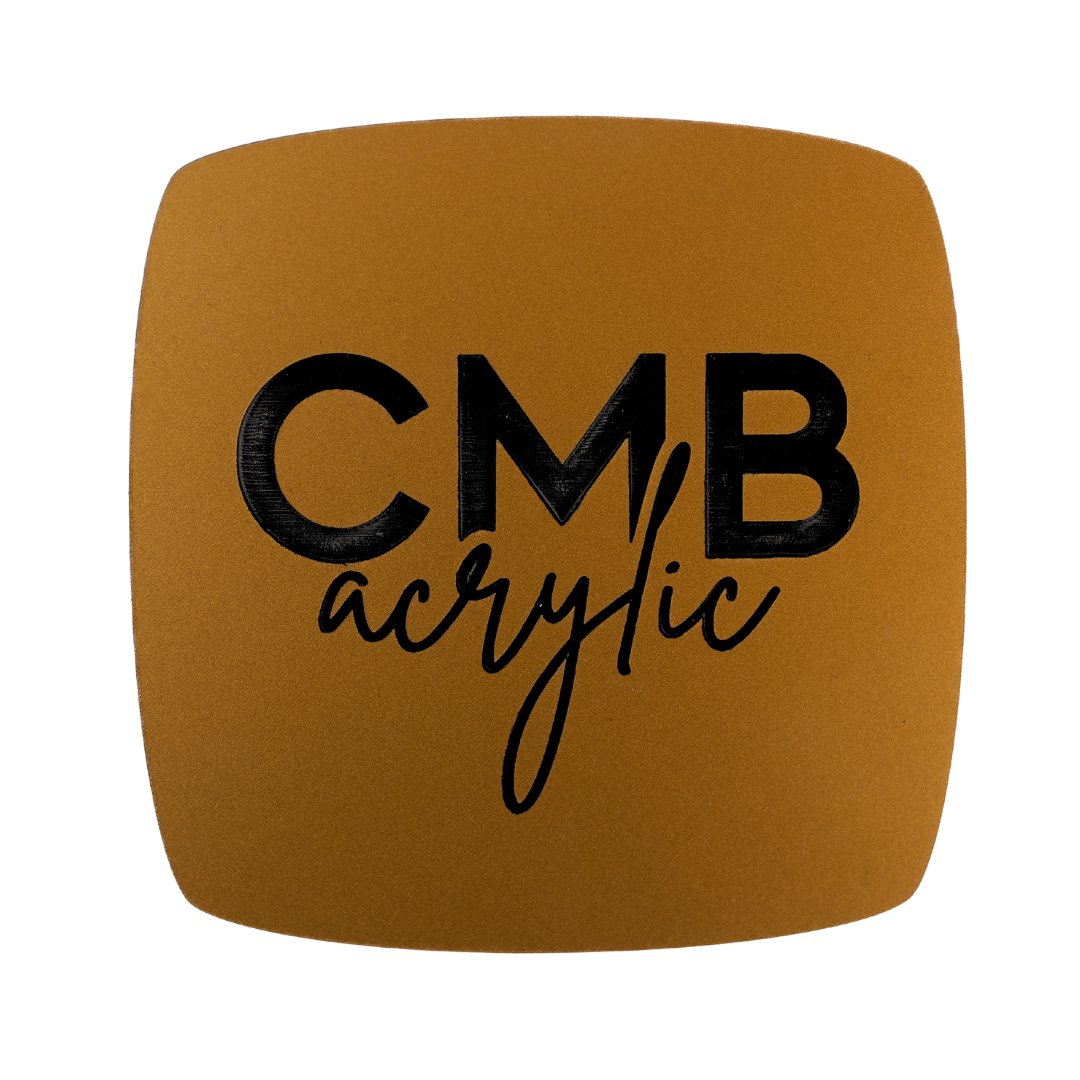 Gold Engraves Black Laser Indoor Two Tone Acrylic Sheets – Custom Made ...