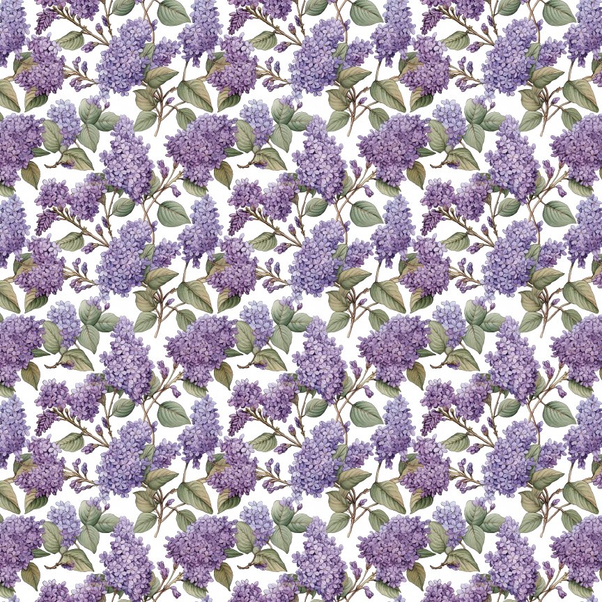 Lilac Flowers Pattern Acrylic Sheets – Custom Made Better