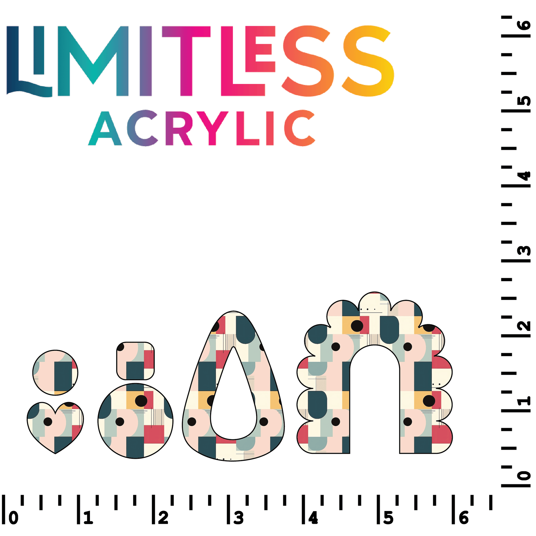 P0573 | MidCentury Modern Pattern Acrylic Sheets – Custom Made Better