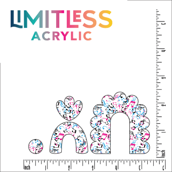 P0597 | Music Notes Pattern Acrylic Sheet – Custom Made Better