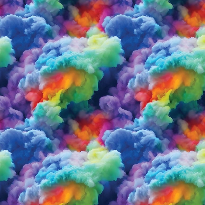 Rainbow Clouds Pattern Acrylic Sheets – Custom Made Better