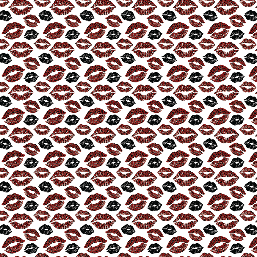 Red & Black Lips Pattern Acrylic Sheets – Custom Made Better