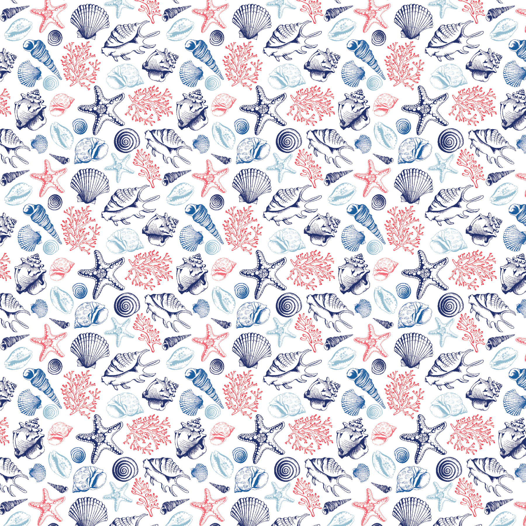 Seashells Pattern Acrylic Sheets – Custom Made Better