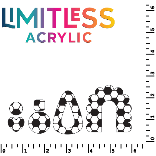 P0749 | Soccer Ball Pattern Acrylic Sheet – Custom Made Better